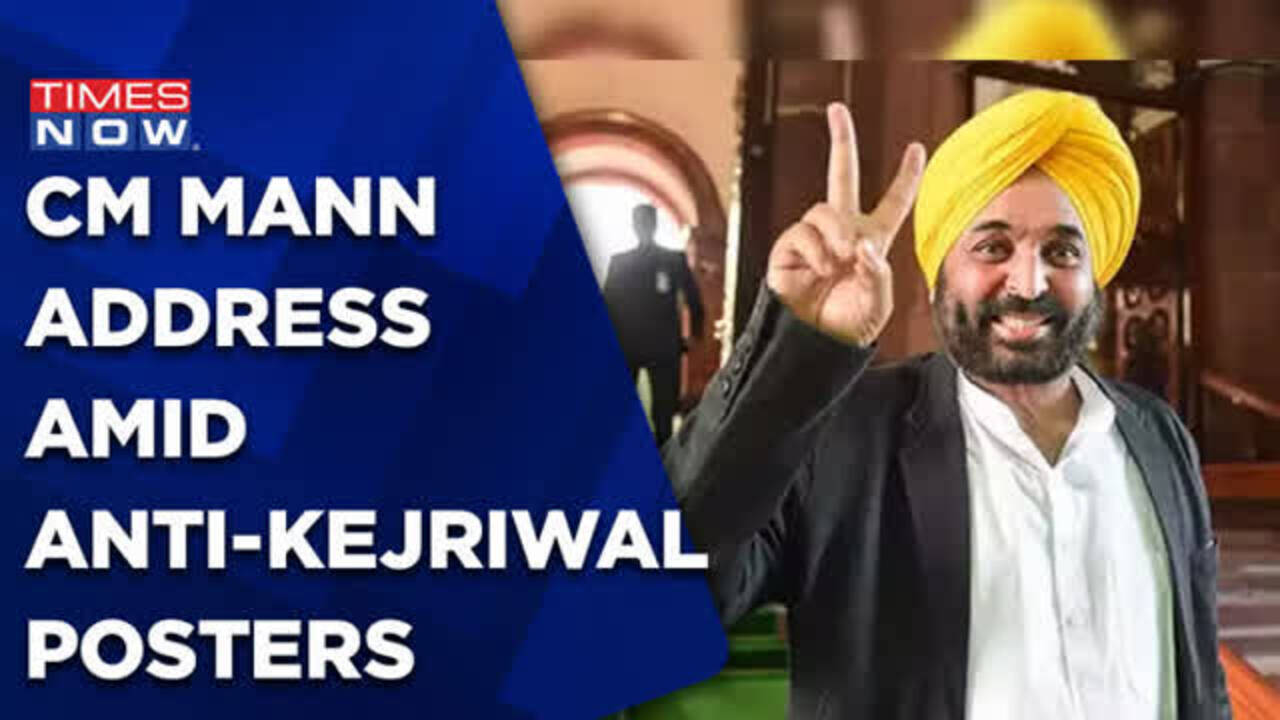 Punjab CM Bhagwant Mann Addresses Gathering After Modi Hatao Posters | AAP Vs BJP | Times Now