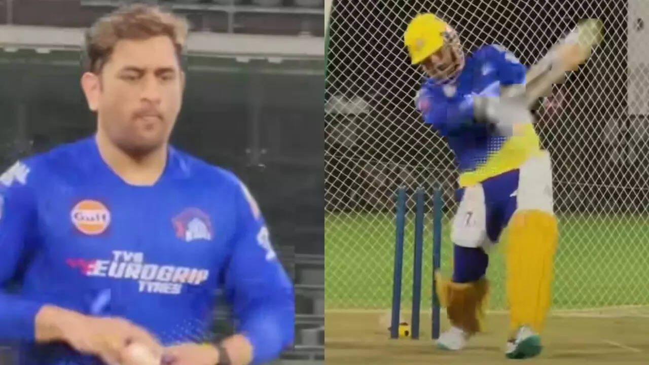 Multiverse of Mahi: CSK share incredible video showing MS Dhoni bowling ...