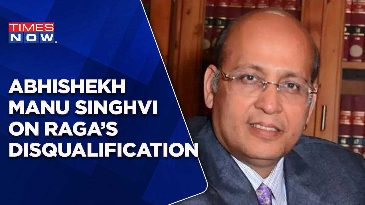Abhishek Manu Singhvi On Rahul Gandhi's Disqualification As LS MP ...