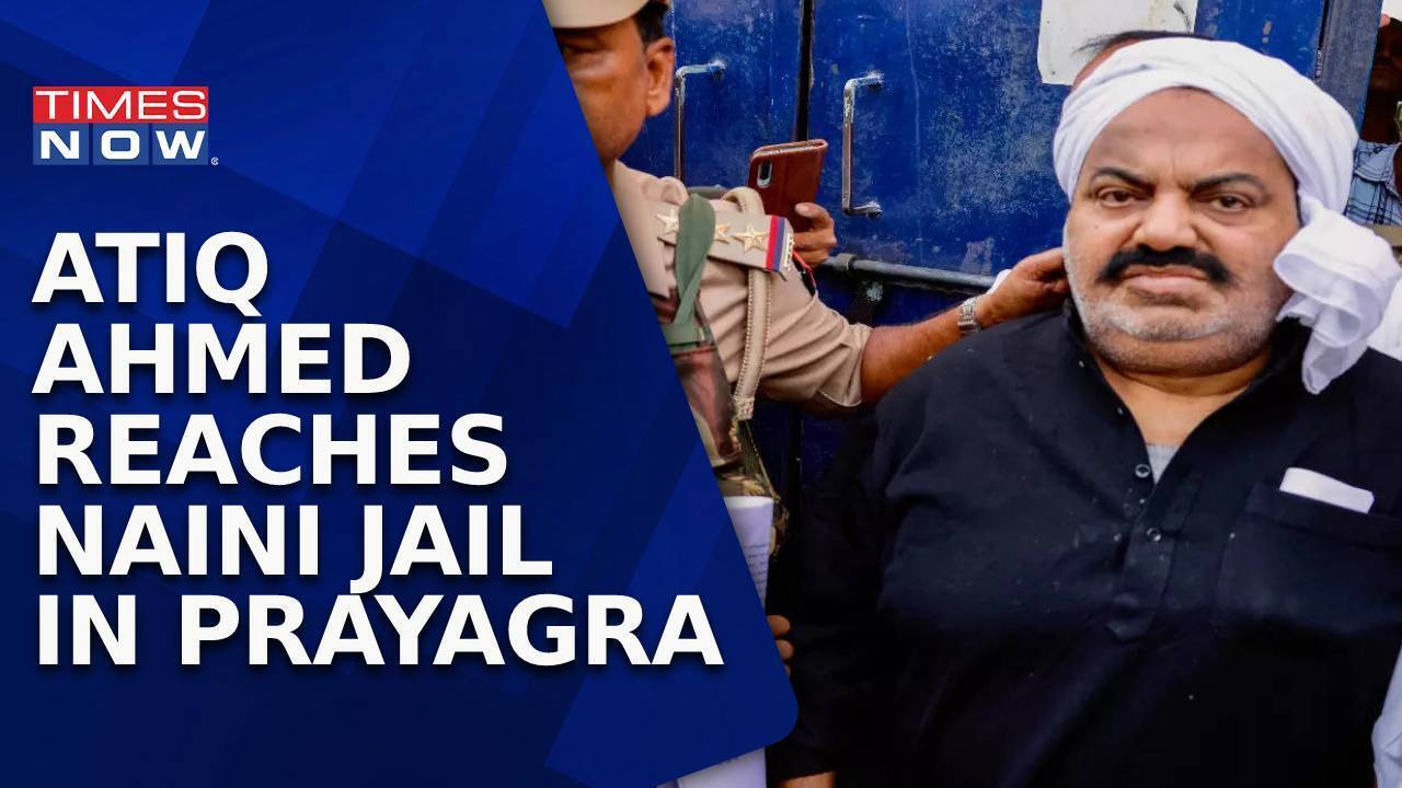 Atiq Ahmed Reaches Naini Jail In Prayagraj; Tight Security In Place ...