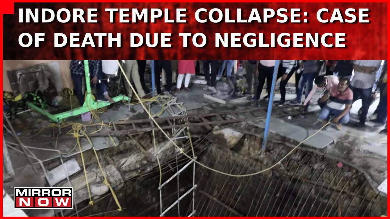Indore Temple Collapse: Case Registered Against The President & Sec Of ...