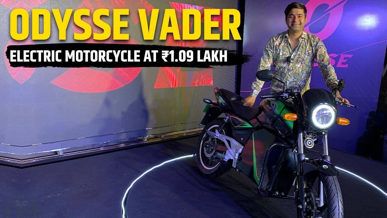 Odysse Vader Electric Motorcycle Launched In India with 7-Inch Android ...