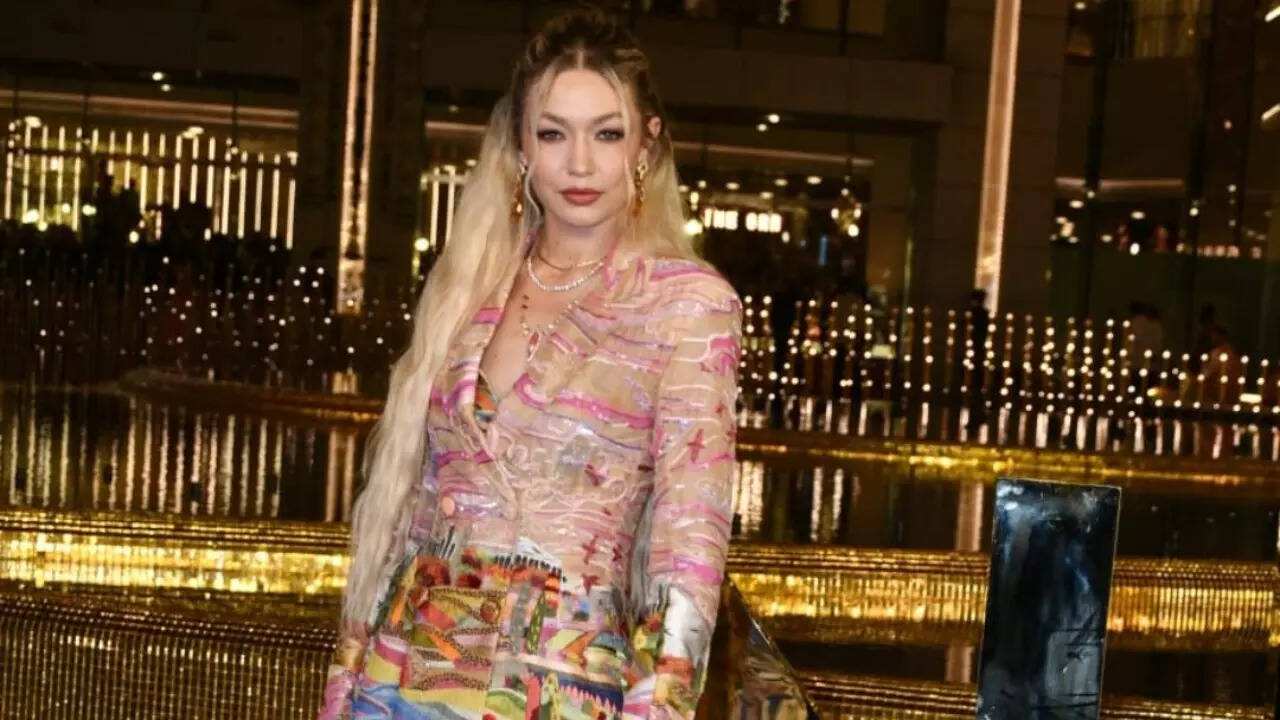 NMACC Grand Opening: Gigi Hadid Makes Heads Turn in Floral Three Piece ...