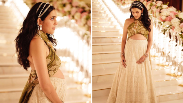 NMACC Gala Day 2: Shloka Mehta Flaunts Baby Bump In Indo-Western Outfit ...