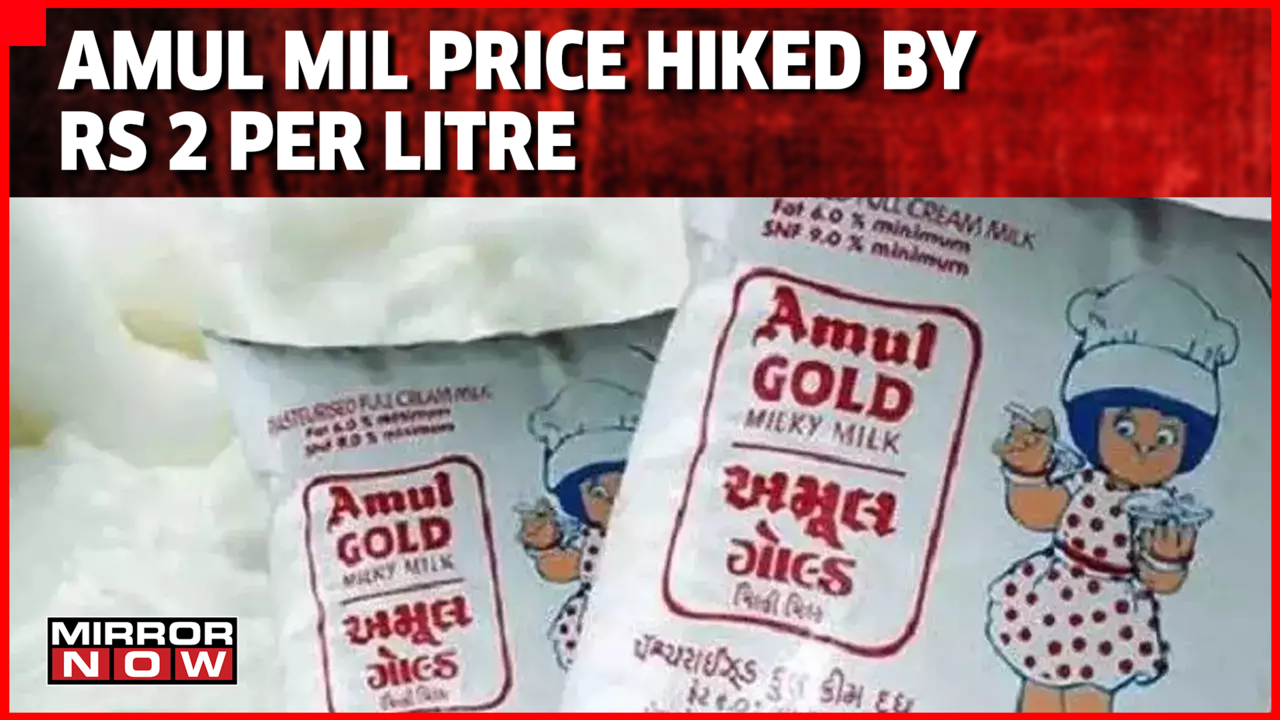 Amul Milk Price Hiked By Rs 2 Per Litre In Gujarat, Buffalo Milk Costs ...