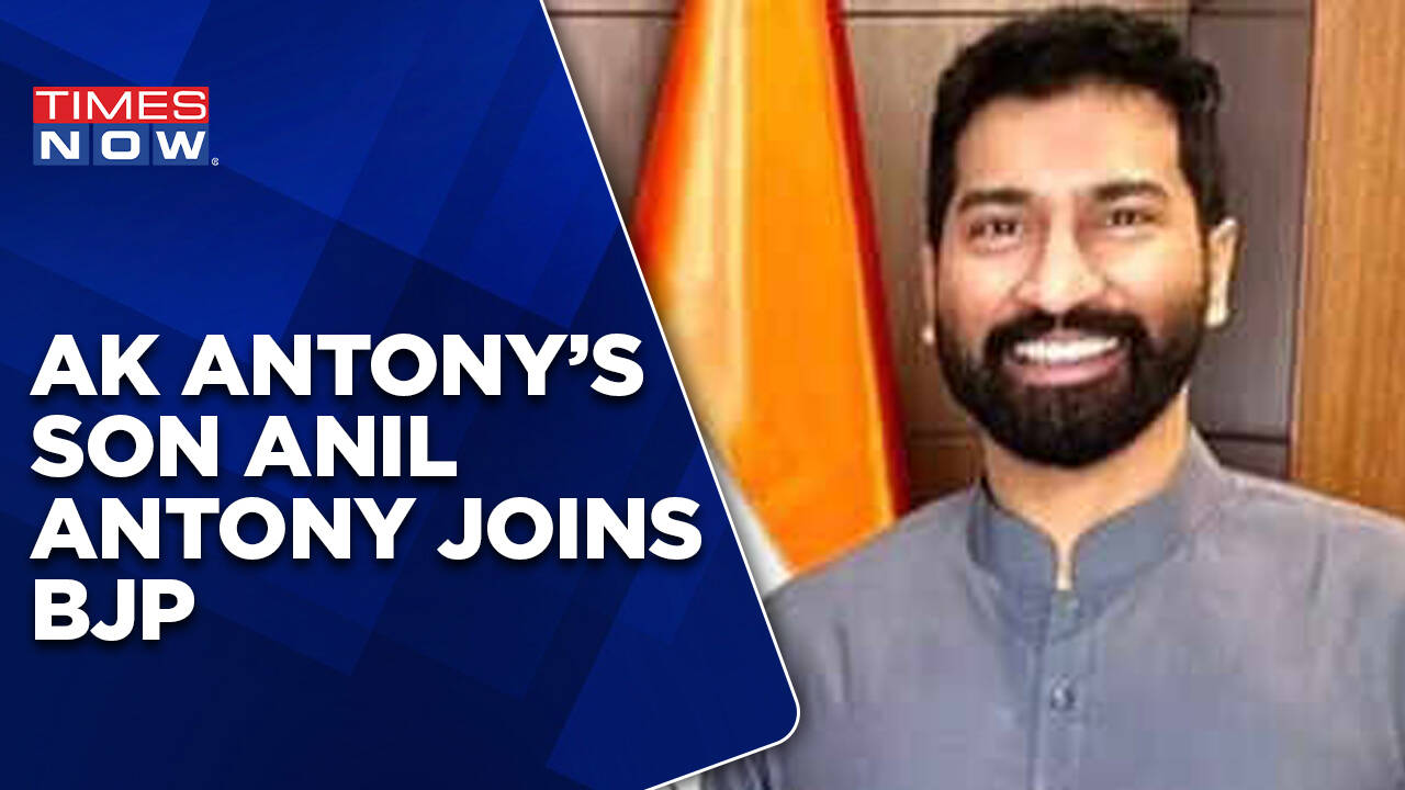 Anil Antony, Congress Leader AK Antony's Son, Joins BJP In Presence Of Piyush Goyal In Delhi ...