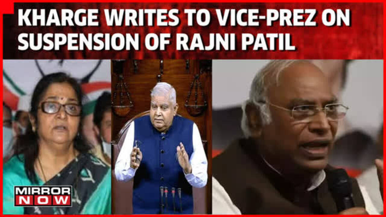 Chief Mallikarjun Kharge Writes To Vice-Prez Jagdeep Dhankar Over ... Chief Mallikarjun Kharge Writes To Vice-Prez Jagdeep Dhankar Over ...