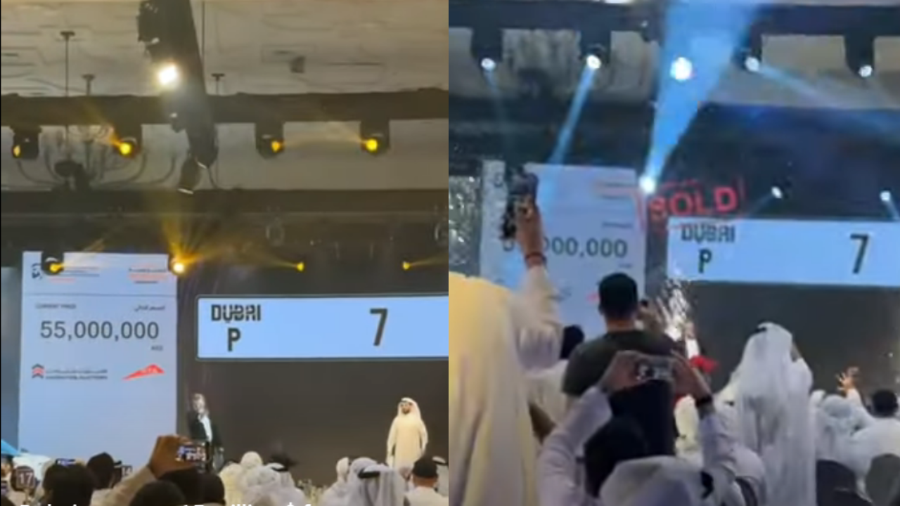 'P 7' VIP car number sold for Rs 1277.84 crore in Dubai | Auto News ...