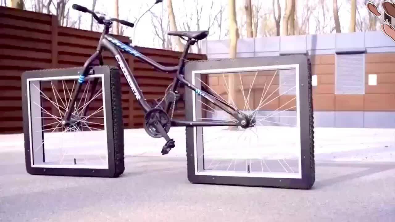 Engineer Builds Bicycle With Square Wheels Using Discarded Parts - See How It Fared | Times Now