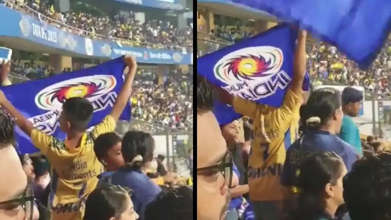 Mumbai Super Kings: CSK Fan Waving MI Flag Raises IPL Loyalty Questions ...