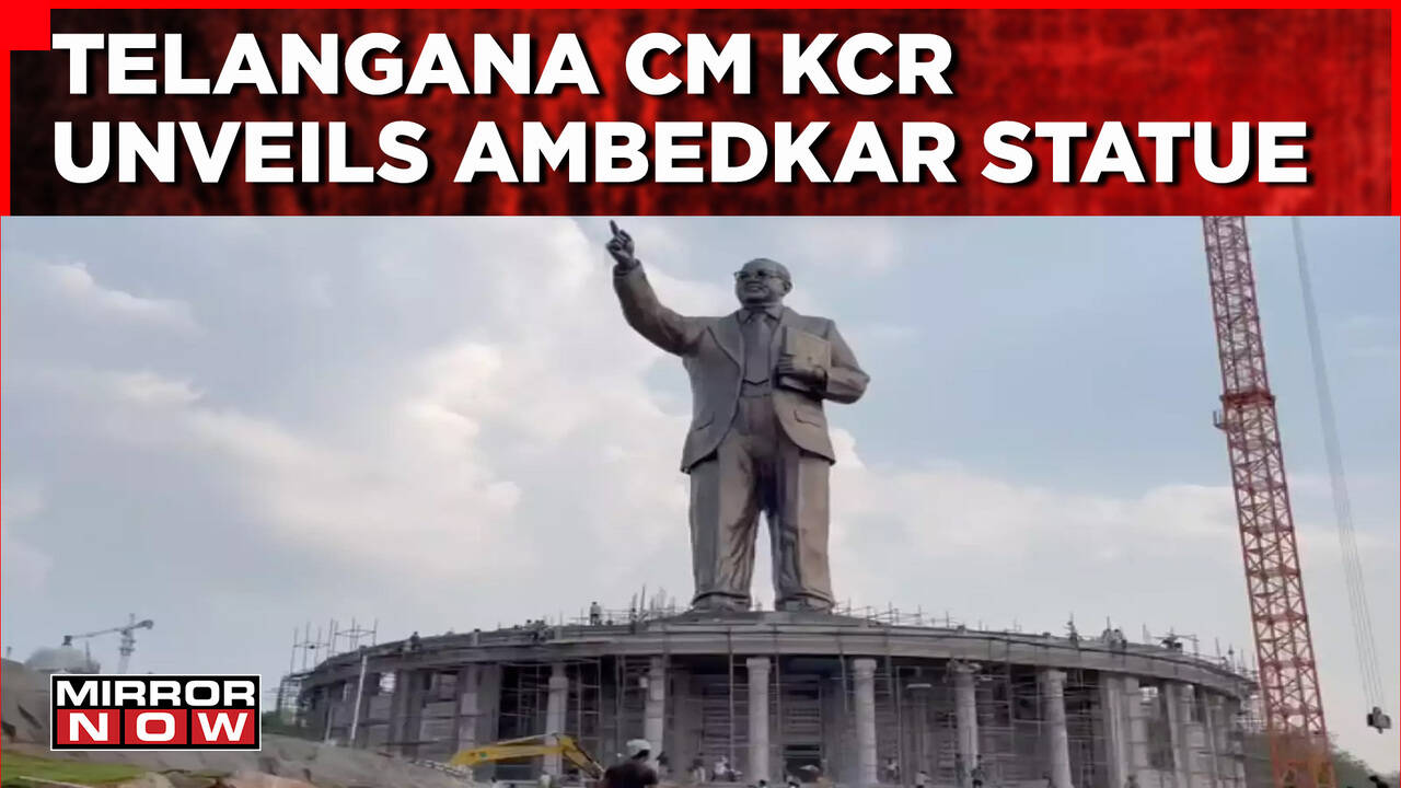 Telangana CM KCR Unveils Massive B.R. Ambedkar Statue In Hyderabad | Ambedkar Jayanti | English ...