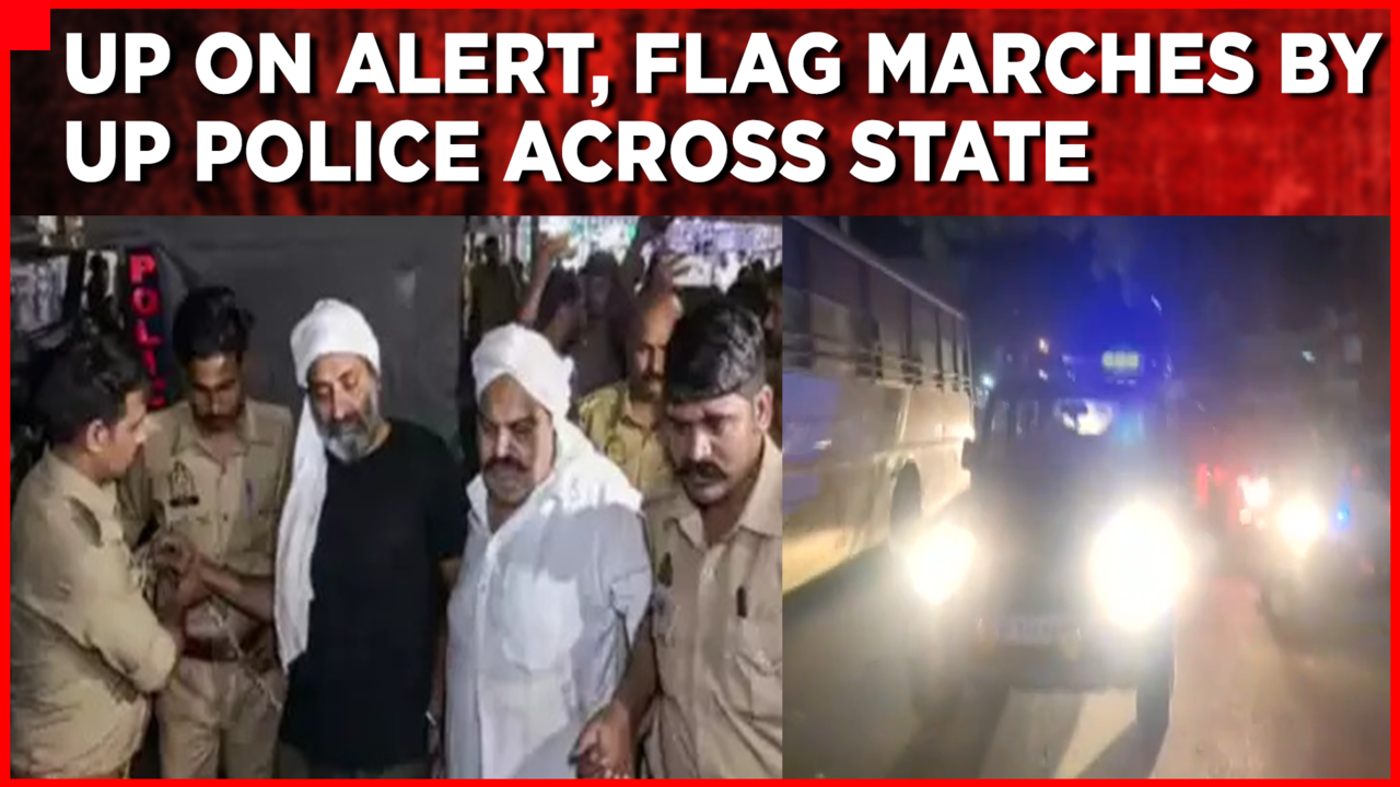 Atiq Shot Dead | Uttar Pradesh On Alert, Flag Marches By UP Police ...
