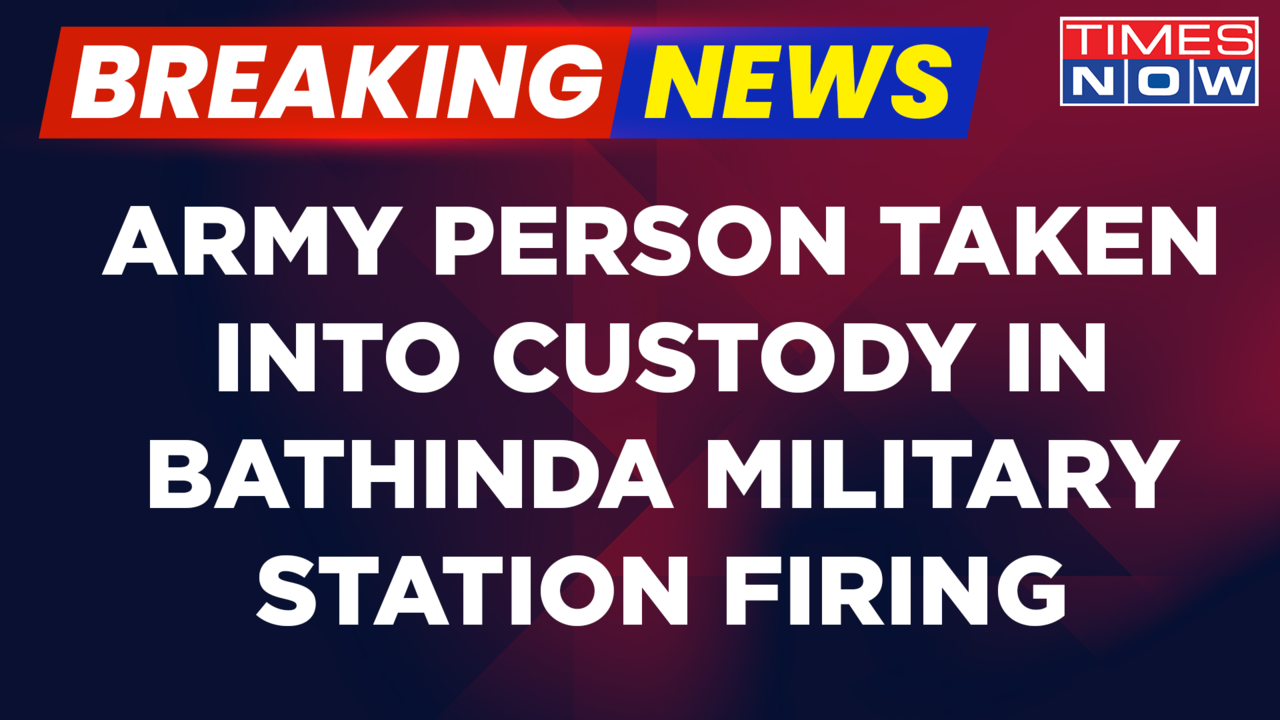 Breaking News:One Army Person Taken Into Custody In Bathinda Military ...