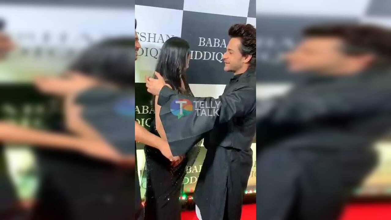 Shalin Bhanot HUGS Arjun Bijlani at Baba Siddique's Iftar party