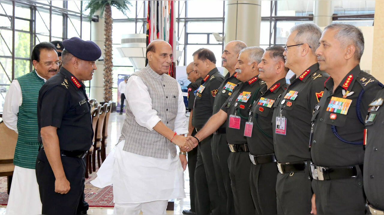 First Army Commanders’ Conference: Defence Minister Rajnath Singh ...