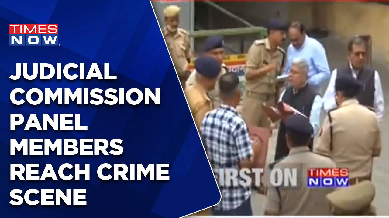 Breaking News Judicial Commission Panel Members Reach Spot Crime Scene Of Atiq And Ashrafs 