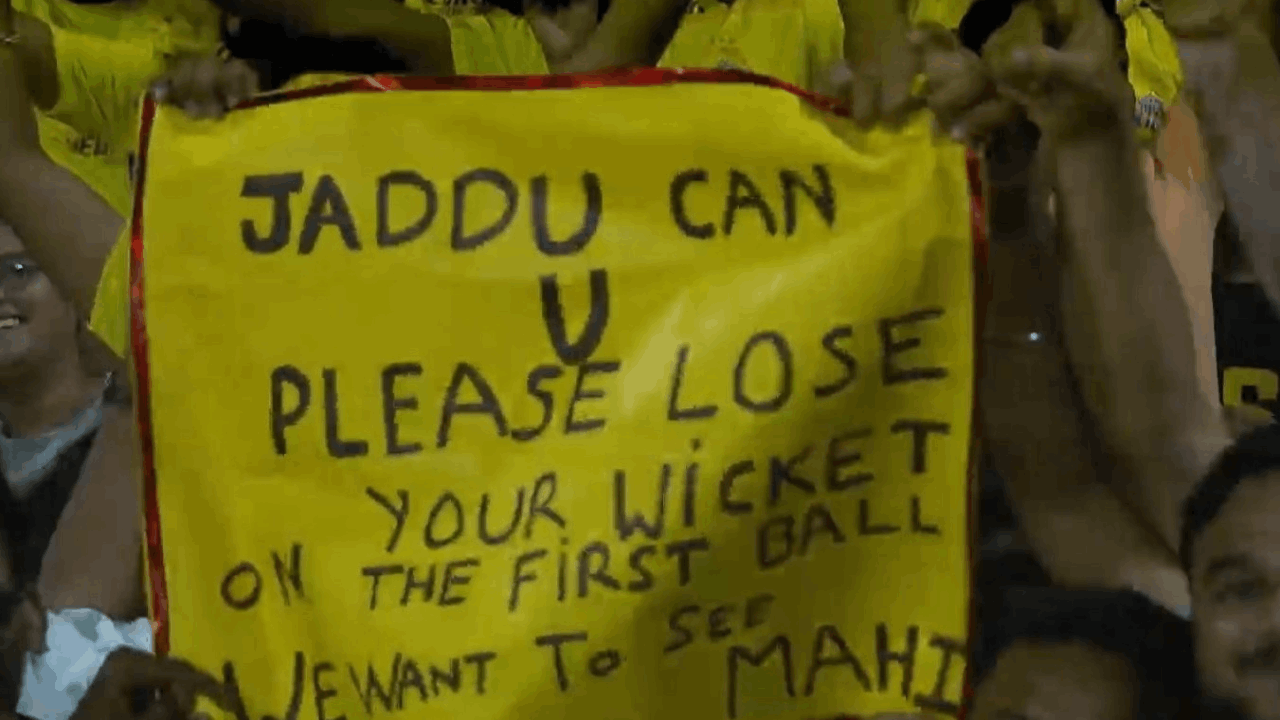 Jaddu Can You Please Get Out On 1st Ball...: MS Dhoni Fan's Remarkable ...
