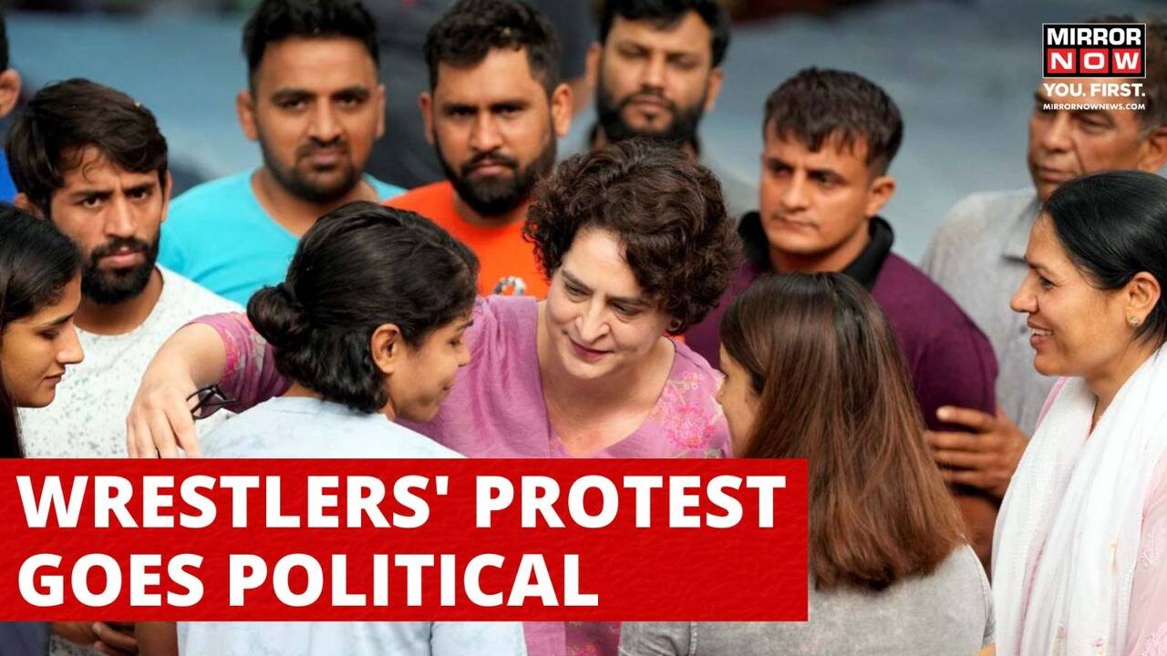 Wrestlers' Protest Goes Political, Priyanka Gandhi, Arvind Kejriwal ...