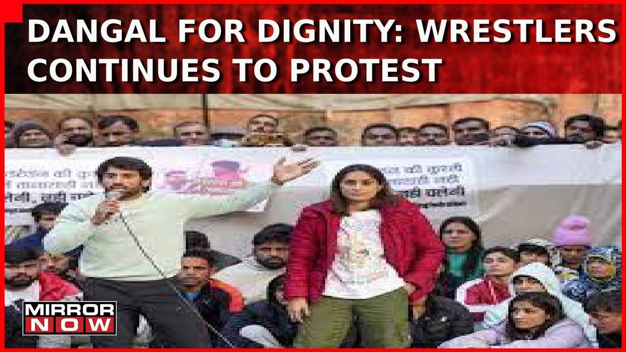 Despite FIR Filed By Cops, Wrestlers Continues To Protest | Political ...