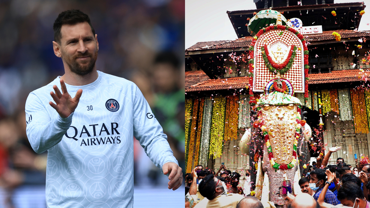 Lionel Messi steals the show at Kerala’s Iconic Thrissur Pooram ...