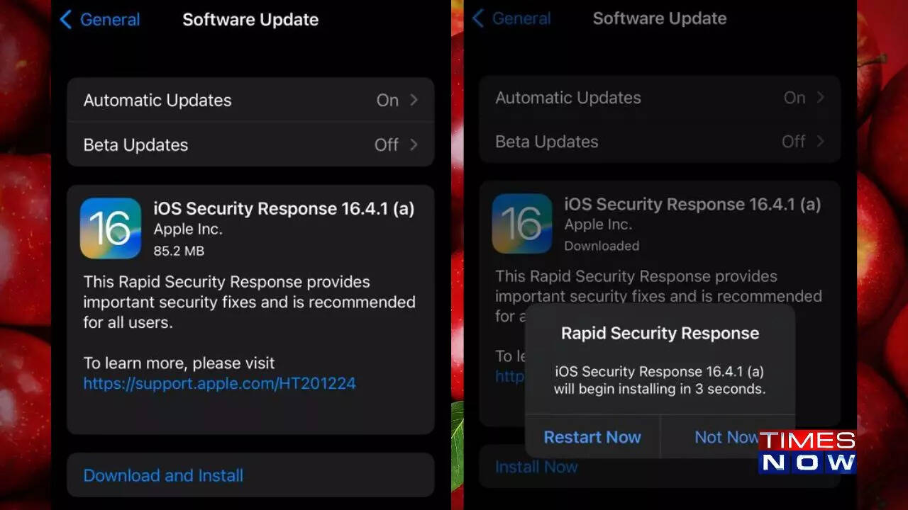 Update Now Apple Releases First Public Rapid Security Response Update