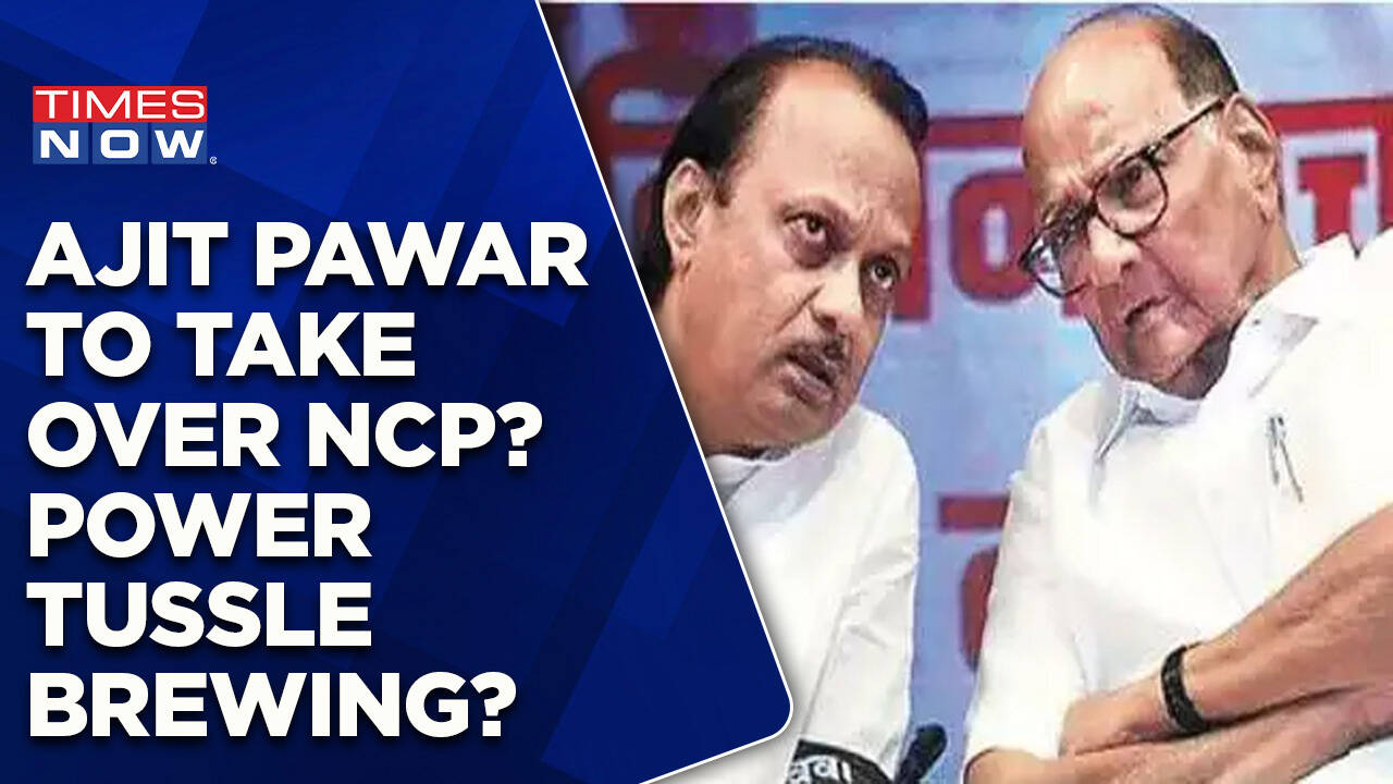 Ajit Pawar 'Snatches' Mic From Sharad Pawar's Hand | Power Tussle In ...