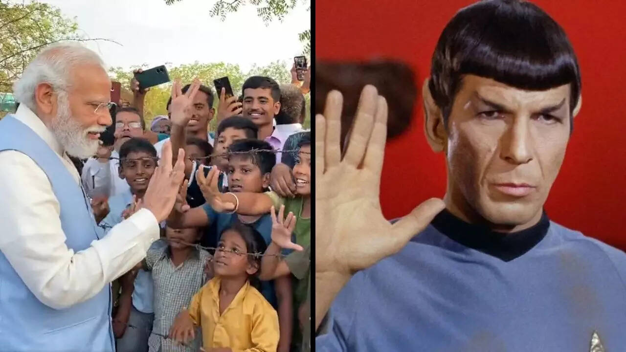 PM Modi Does a Spock, Surprises Karnataka Kids with ‘Vulcan Salute ...