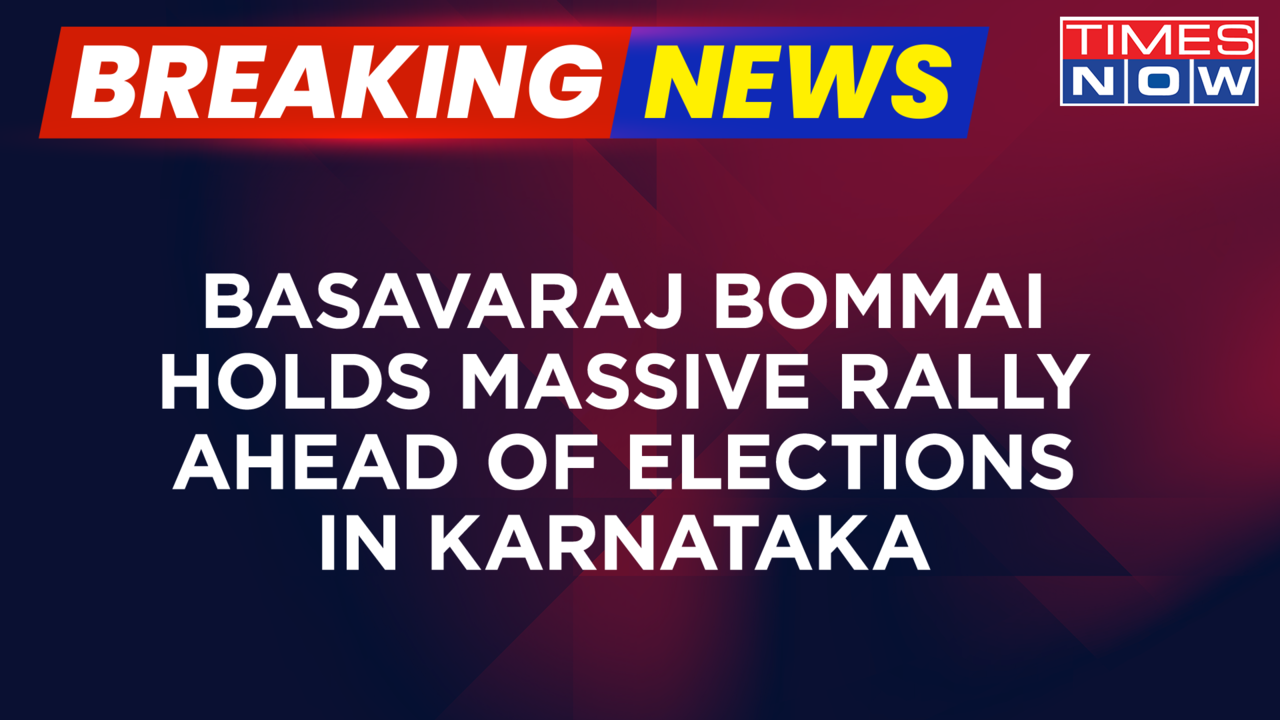 Basavaraj Bommai Holds Massive Rally Ahead Of Elections In Karnataka ...